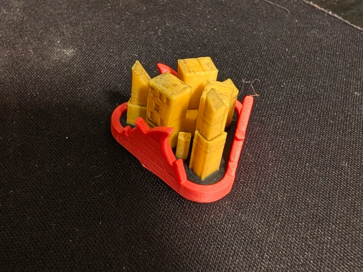Arcs building damage rings with flames - Free 3D Print Model - MakerWorld