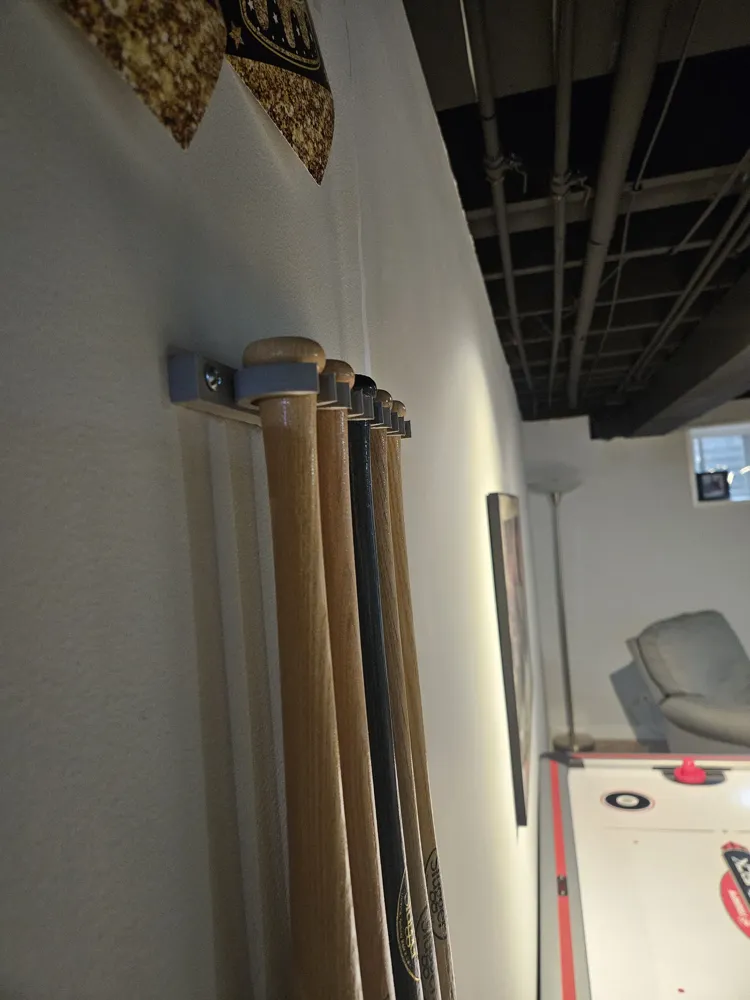 souvenir mini base ball bat wall mount - Free 3D Print Model - MakerWorld