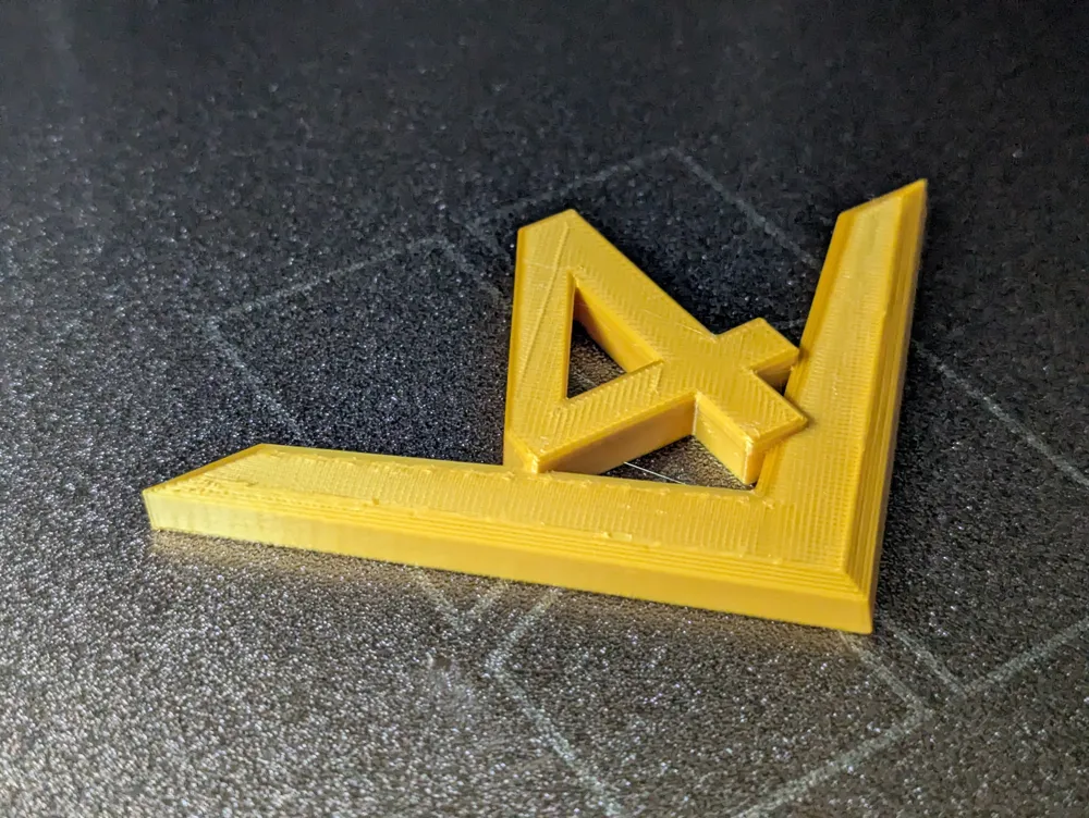 V4 Logo - Free 3D Print Model - MakerWorld