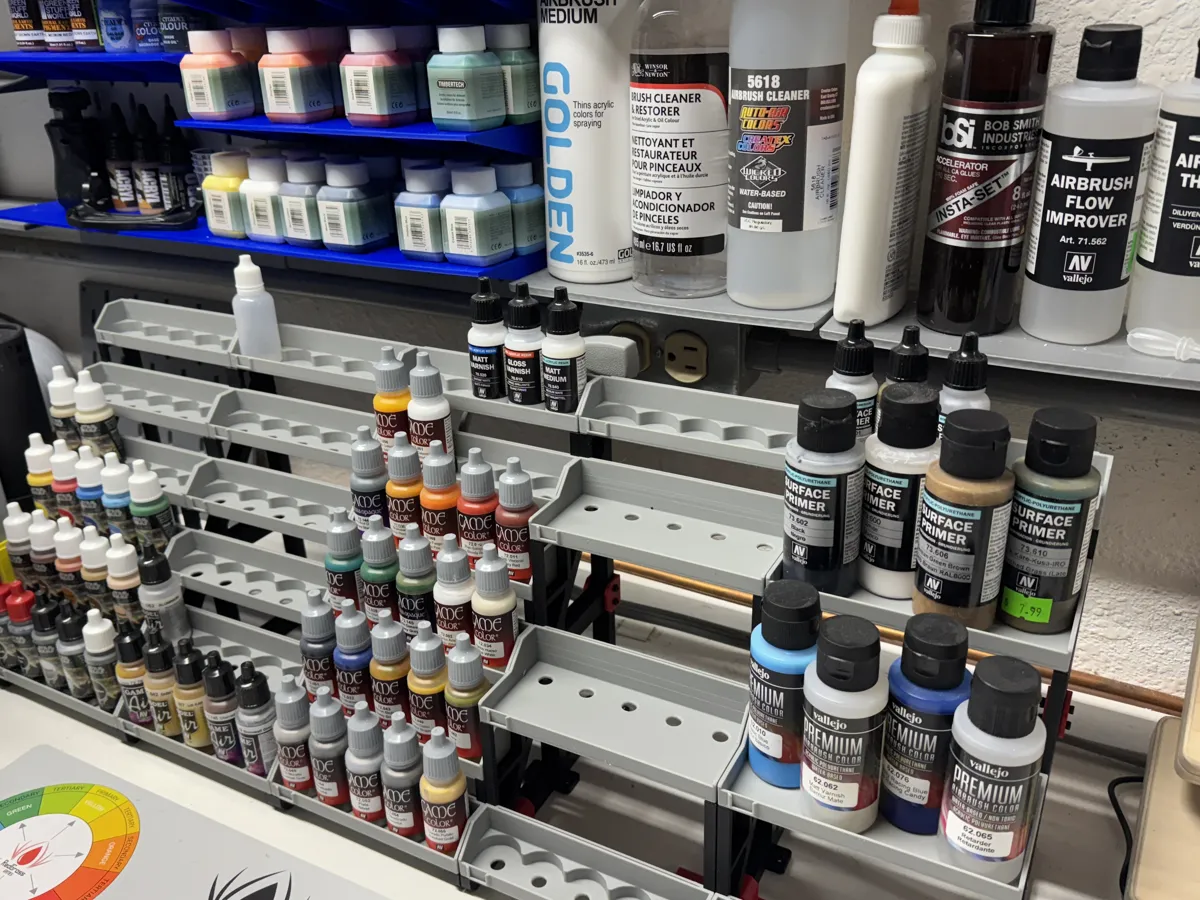 Große Regale und neue Träger für modularen Modell-Farb-Organizer 17ml ...