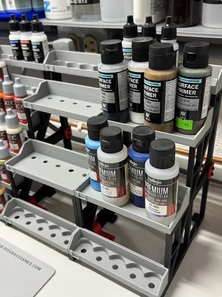 Große Regale und neue Träger für modularen Modell-Farb-Organizer 17ml ...