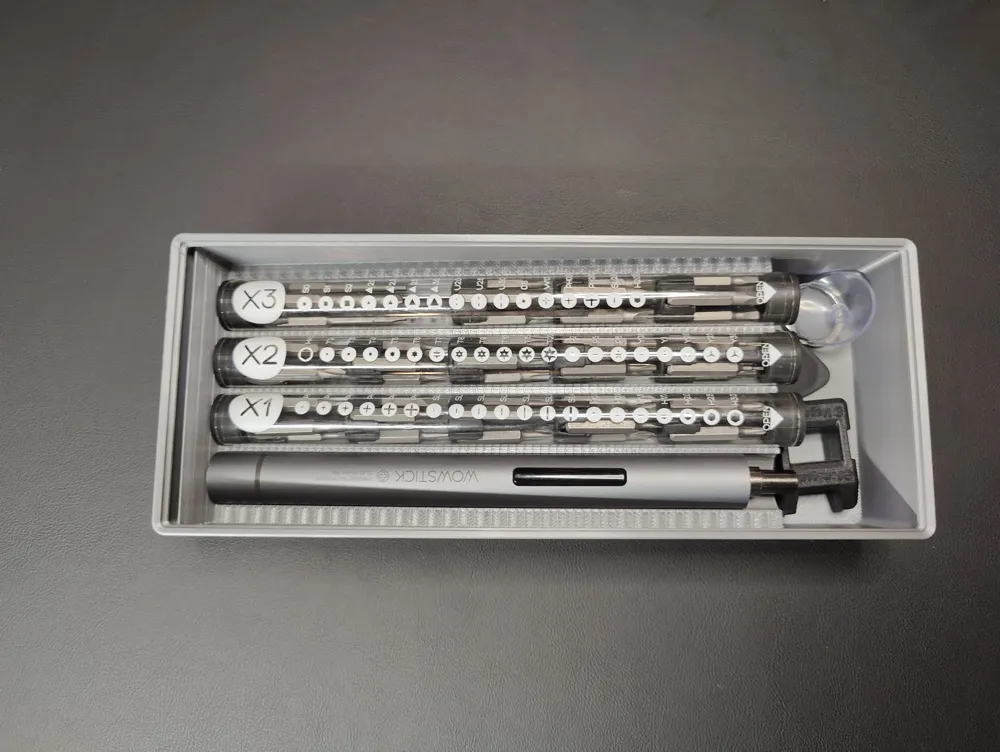Gridfinity Xiaomi Wowstick Screwdriver Set Caddy - Free 3D Print Model ...