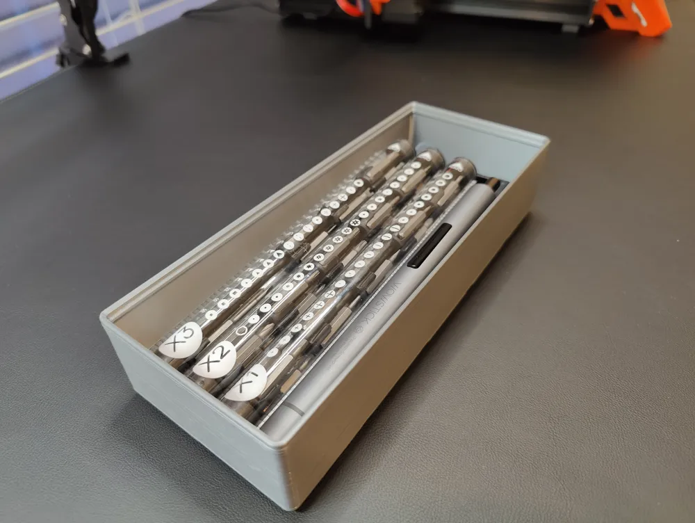 Gridfinity Xiaomi Wowstick Screwdriver Set Caddy - Free 3D Print Model ...