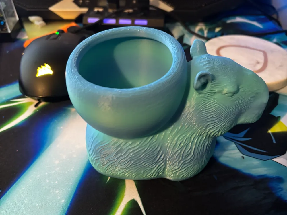 Capybara Pencil holder - Free 3D Print Model - MakerWorld