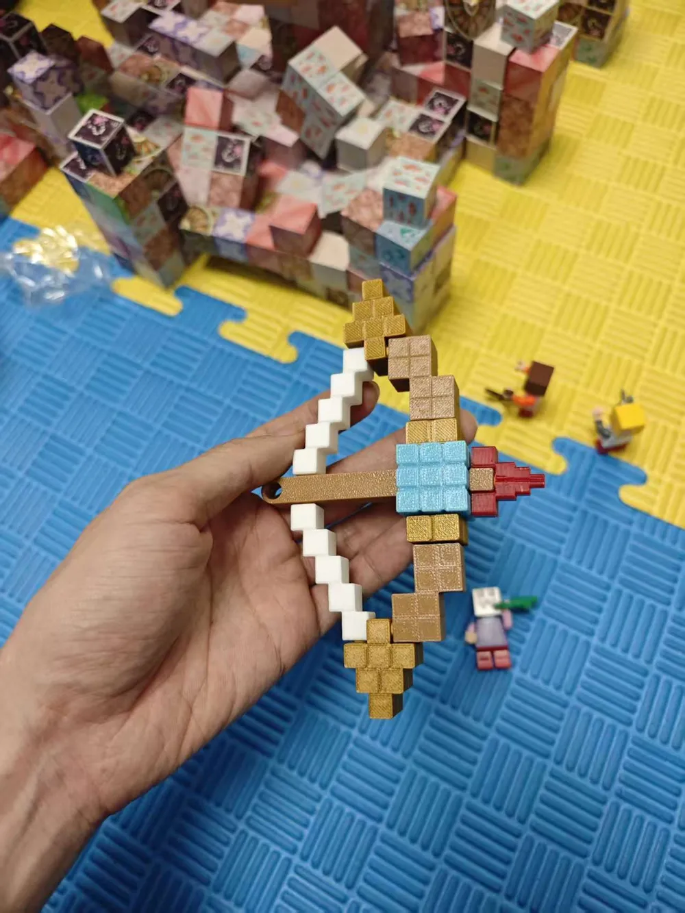 Minecraft Bow and Arrow Multi-part Color-Separated Version - Free 3D ...