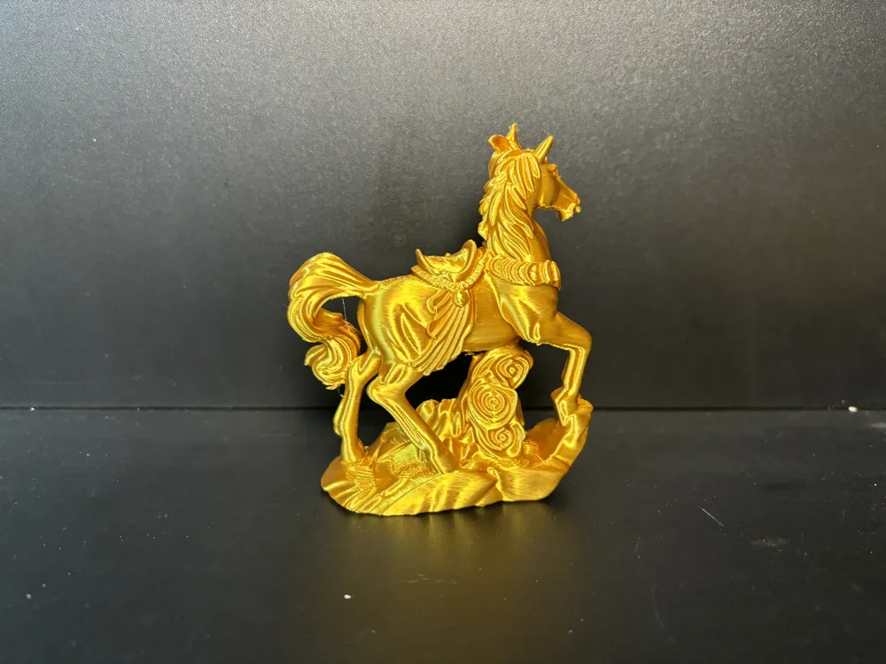 Caballo Dorado de la Suerte del Año del Caballo, Adorno de Caballo ...
