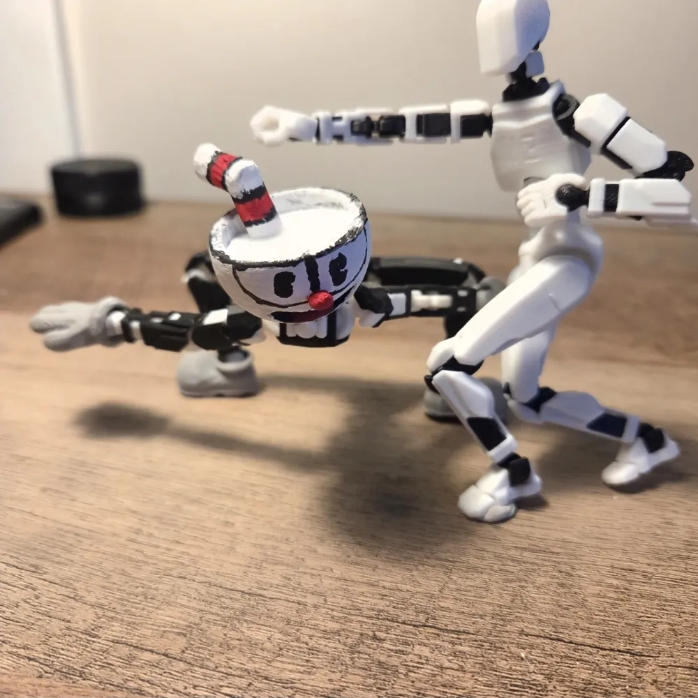 Tête + mains + chaussures de Cuphead Dummy 13 - Modèle d'Impression 3D ...