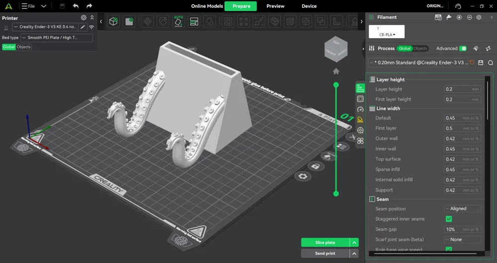 Tentacle Book + Bookmark Display / Phone Holder - Free 3D Print Model ...
