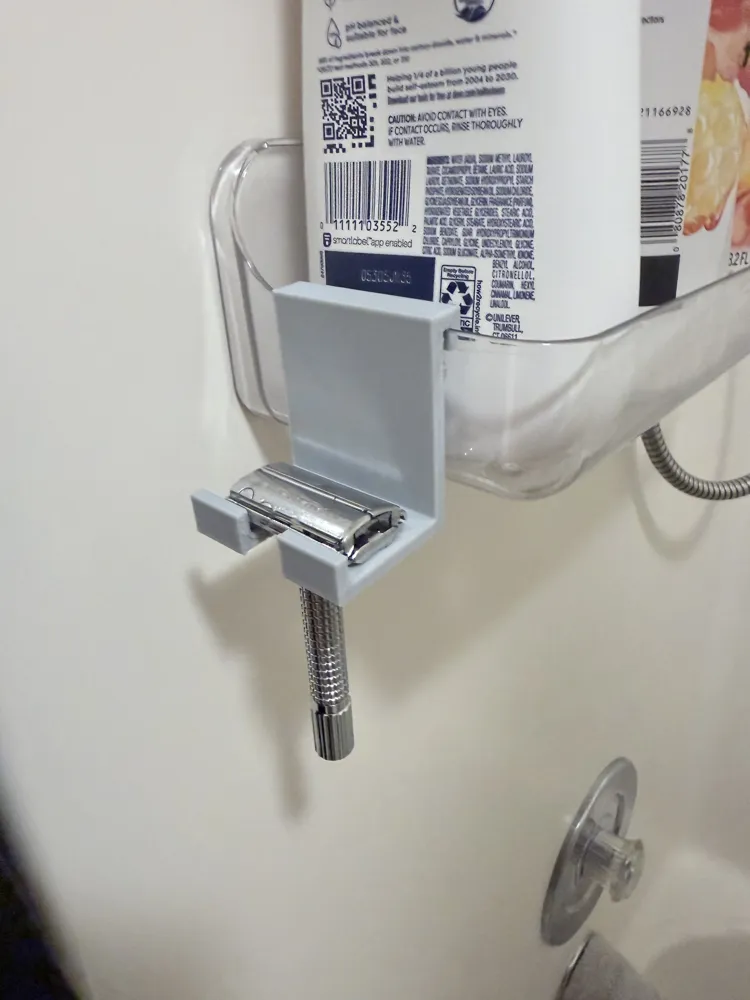 Shower Caddy Razor Holder - Free 3D Print Model - MakerWorld