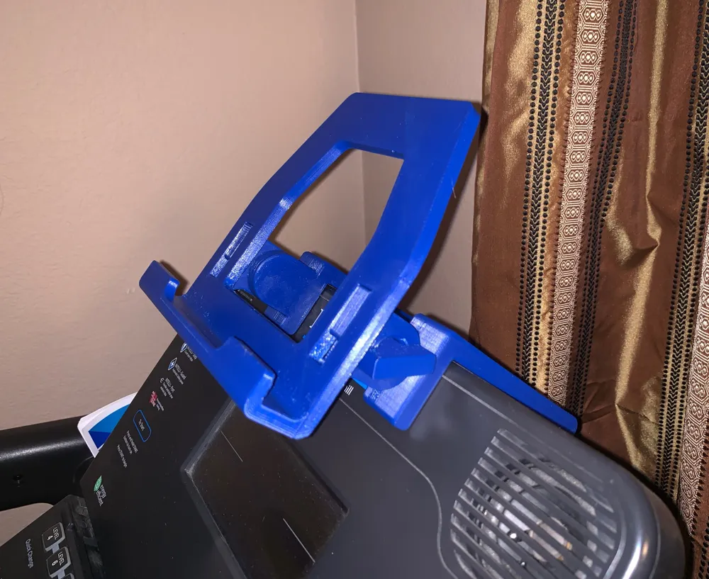 Adjustable Tablet Stand Clamp for Treadmill - Free 3D Print Model ...