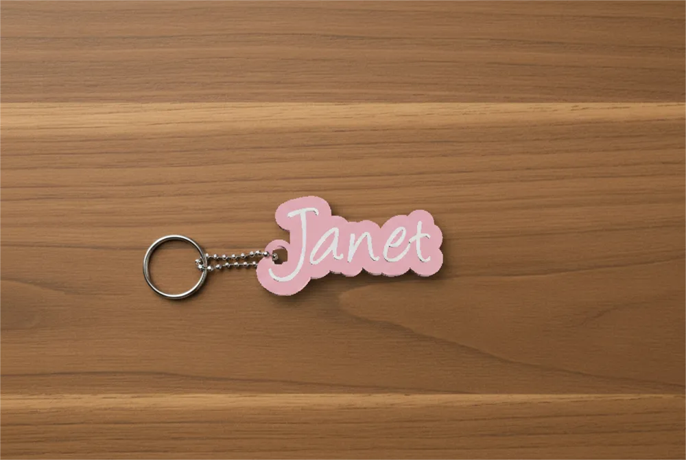 Janet keychain - llavero - Free 3D Print Model - MakerWorld