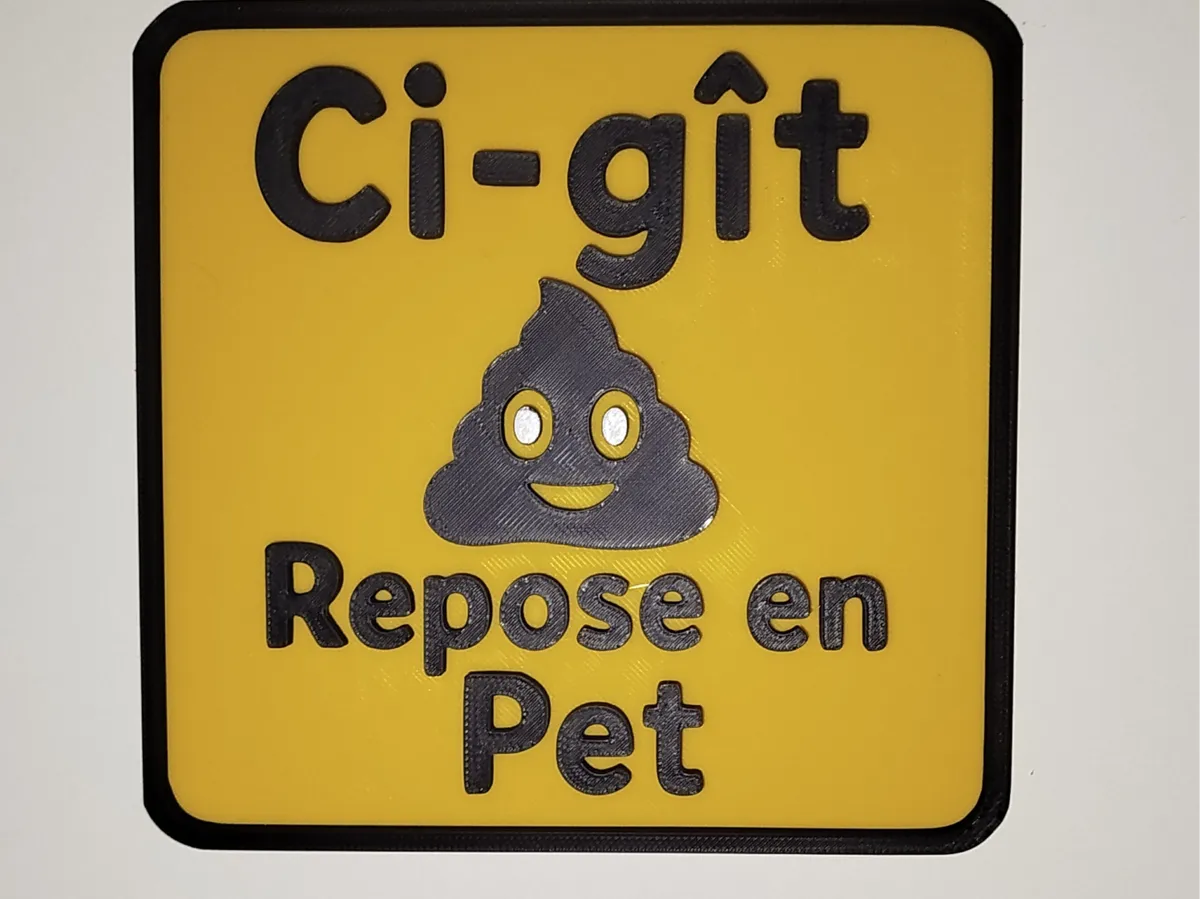 Funny Toilet Sign - Free 3D Print Model - MakerWorld