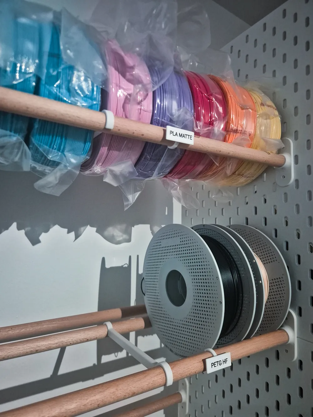 SKÅDIS Mounting Kit for Filament Holder Shelf - Free 3D Print Model ...