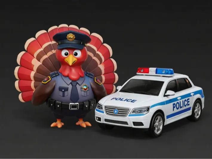 turkey employed by the police - Free 3D Print Model - MakerWorld