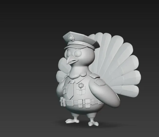 turkey employed by the police - Free 3D Print Model - MakerWorld