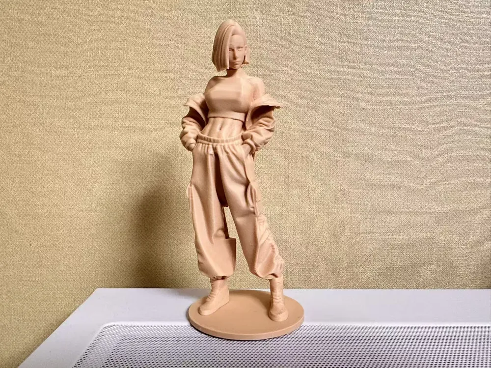 Dragon Ball Android 18 White Outfit Figure - Free 3D Print Model ...