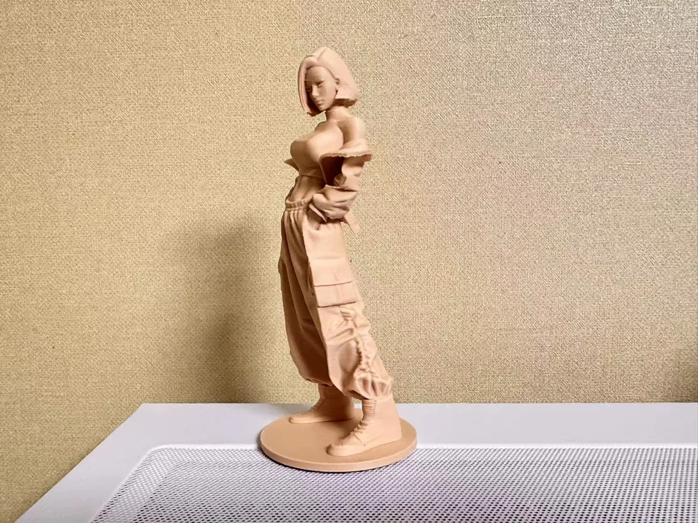 Dragon Ball Android 18 White Outfit Figure - Free 3D Print Model ...