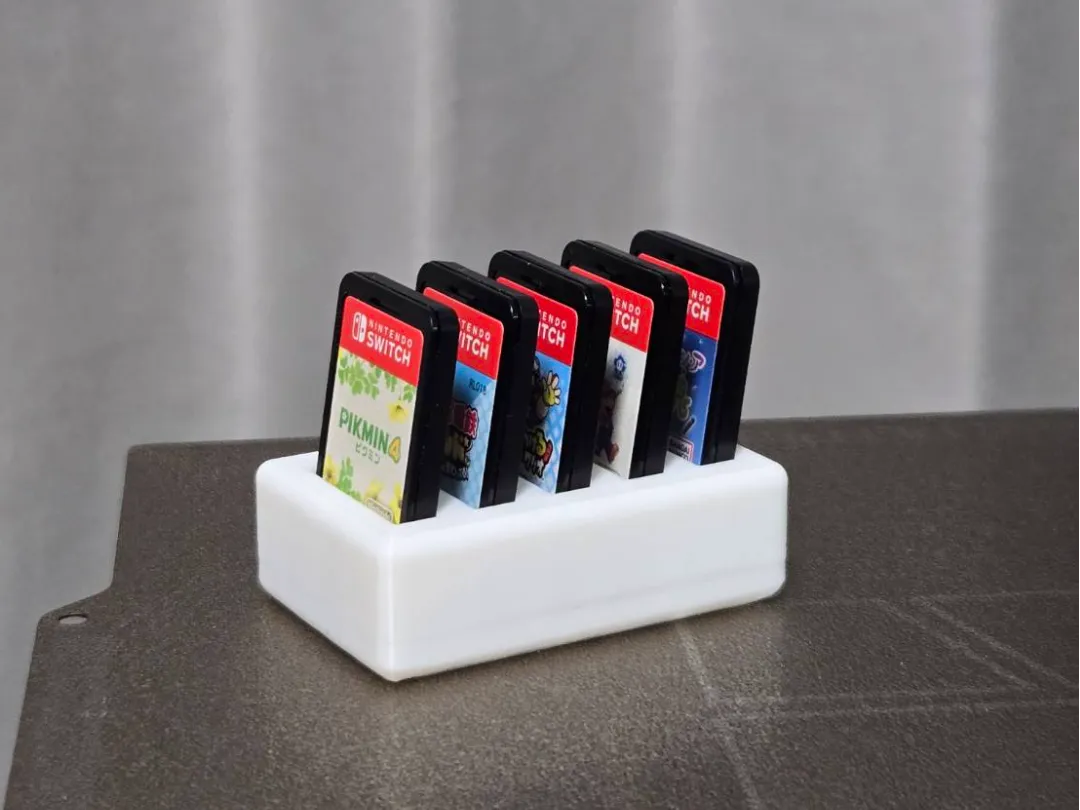 Simple Minimal Nintendo Switch Game Holder 5 Slots - Free 3D Print ...