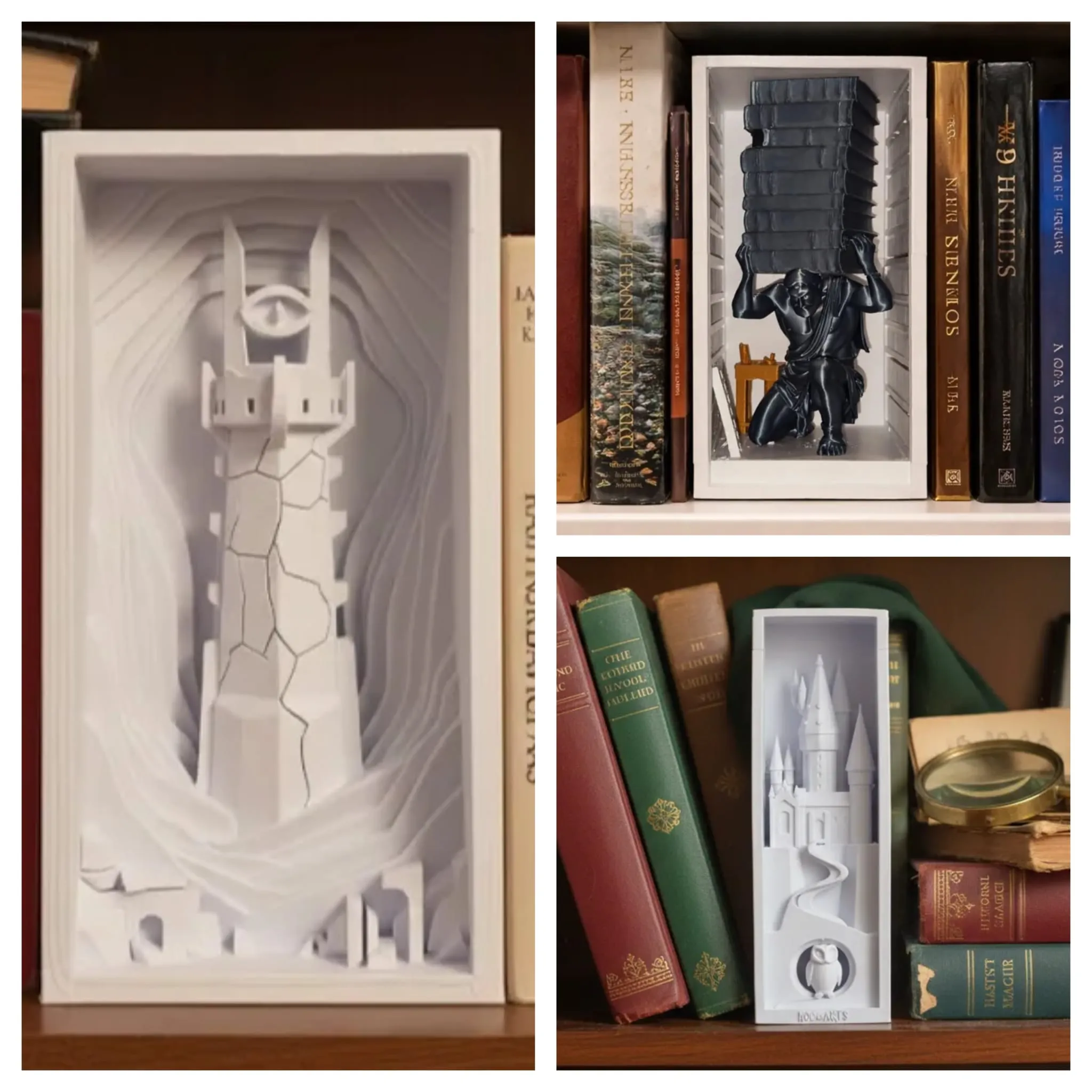 Atlas Book Nook - Free 3D Print Model - MakerWorld