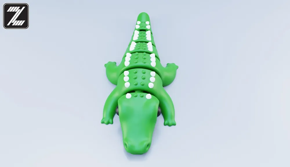 Flexi Baby Crocodile - Free 3D Print Model - MakerWorld