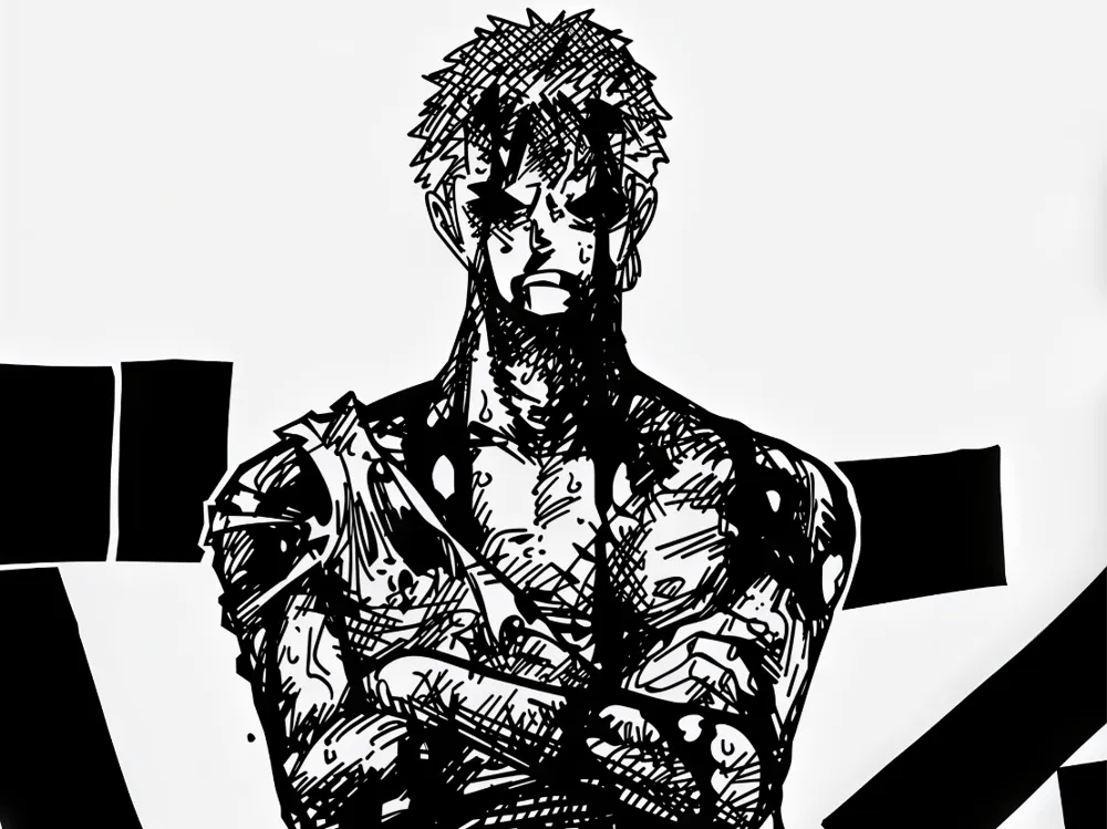 Zoro Manga Panel Nothing Happened One Piece - Free 3D Print Model ...