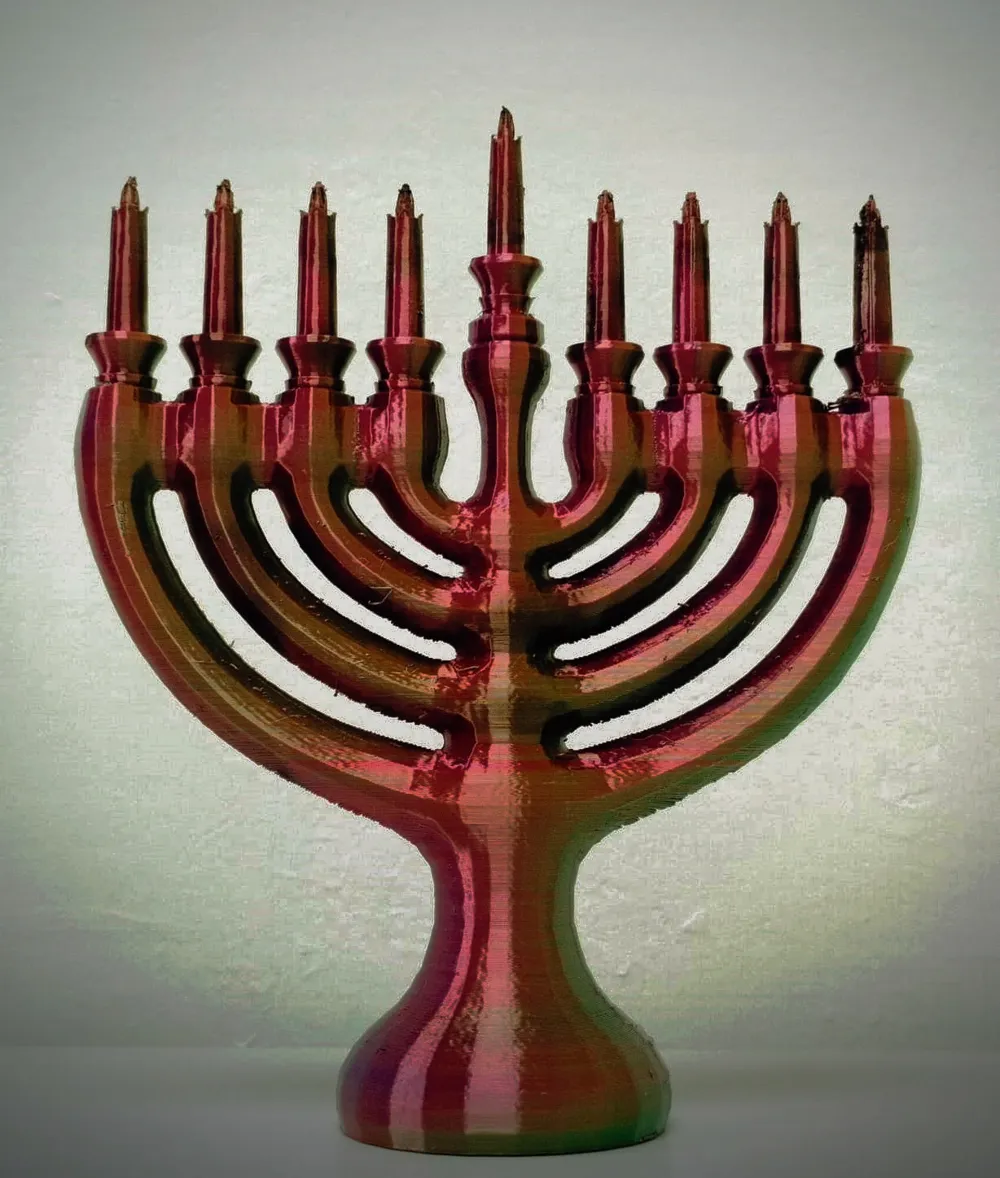 Hanukkah menorah - Free 3D Print Model - MakerWorld