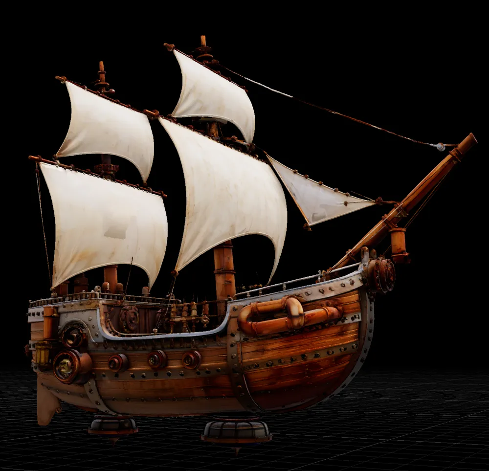 pirate ship - Free 3D Print Model - MakerWorld