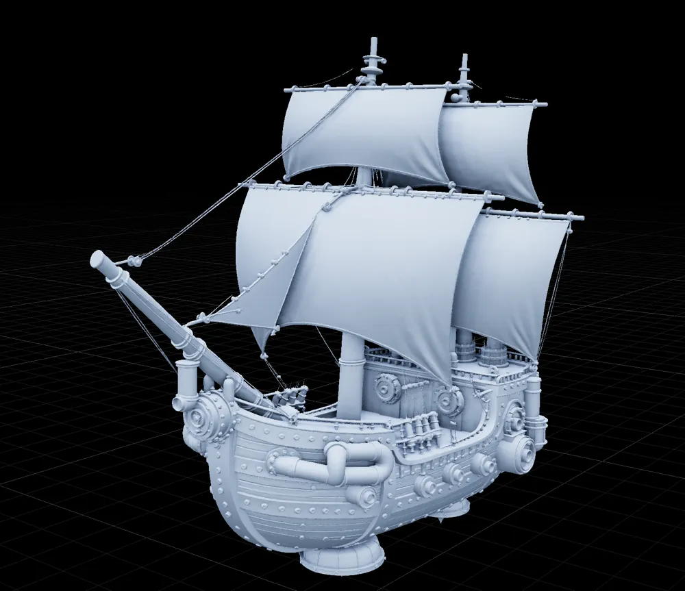 pirate ship - Free 3D Print Model - MakerWorld