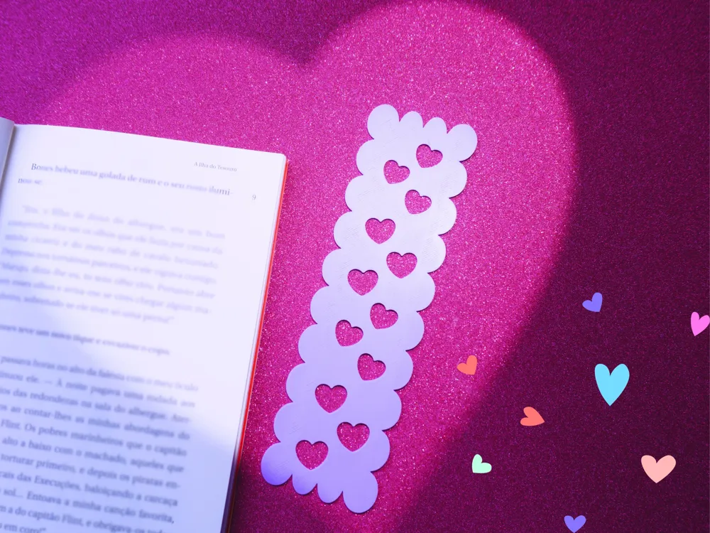 Bookmark Hearts - Free 3D Print Model - MakerWorld