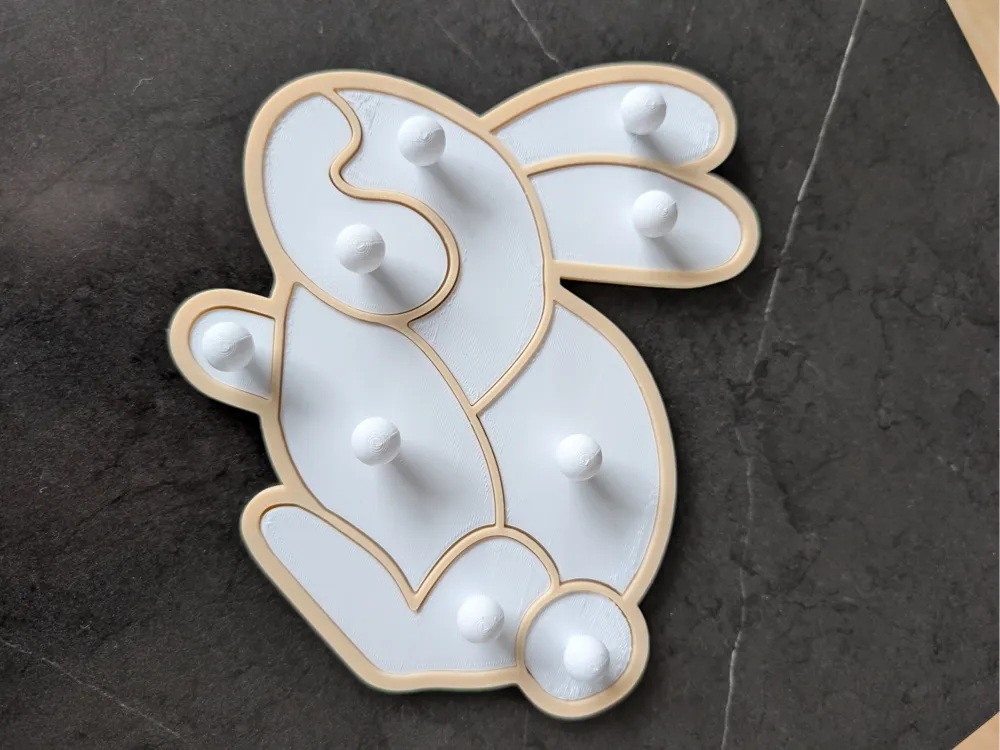 Easter Bunny Puzzle - Free 3D Print Model - MakerWorld