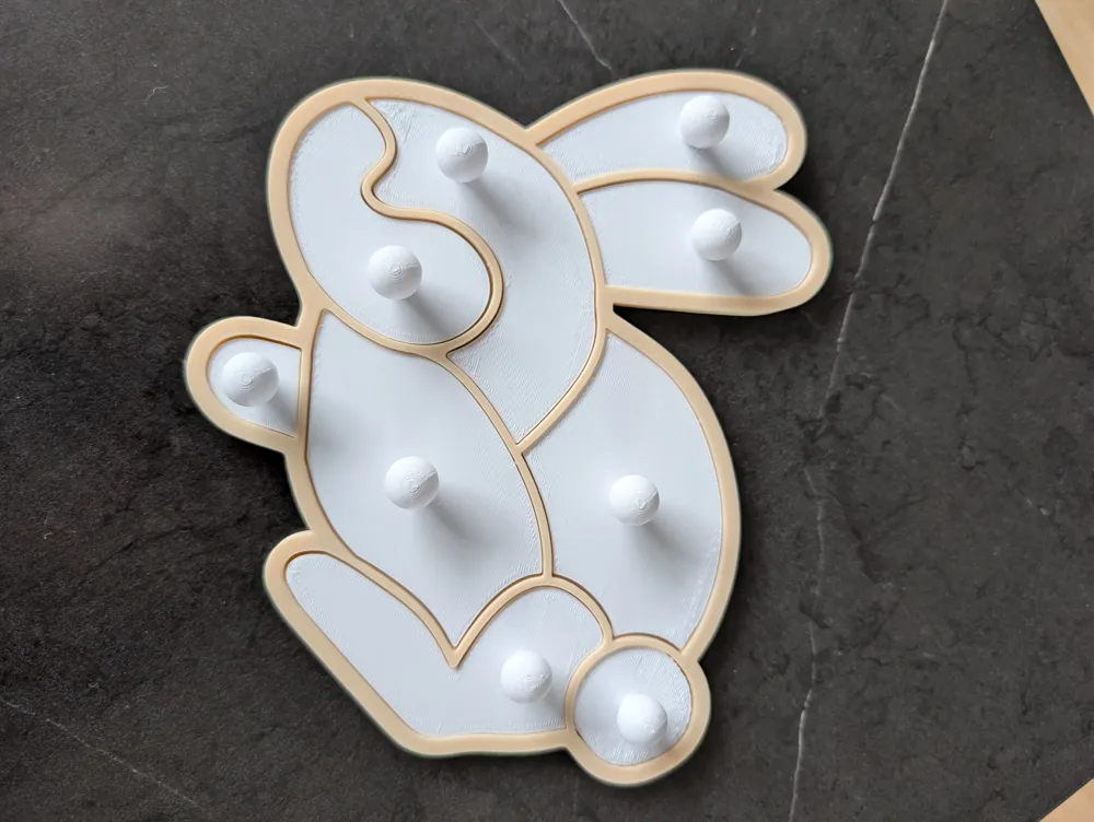 Easter Bunny Puzzle - Free 3D Print Model - MakerWorld