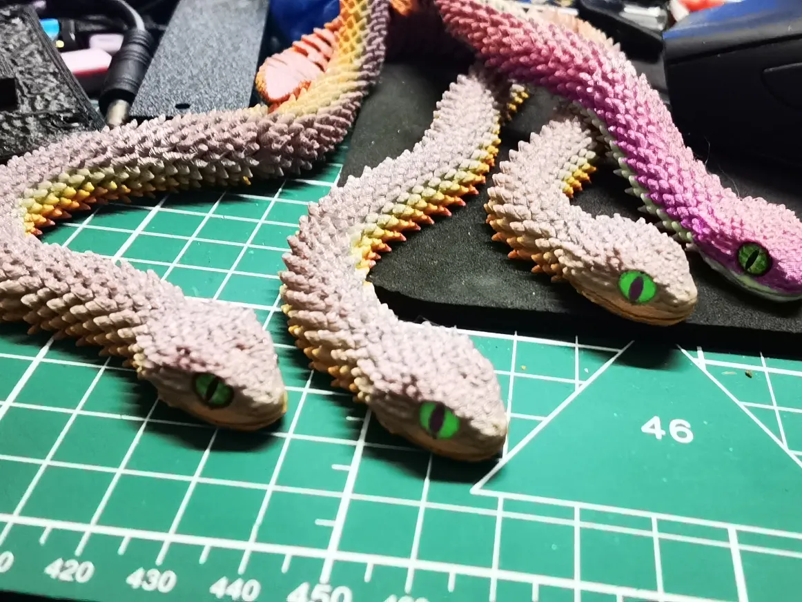 Serpent Dragon Printed Realistic Animal Eyes 6mm-8mm-10mm-12mm - Free 3D Print Model - MakerWorld