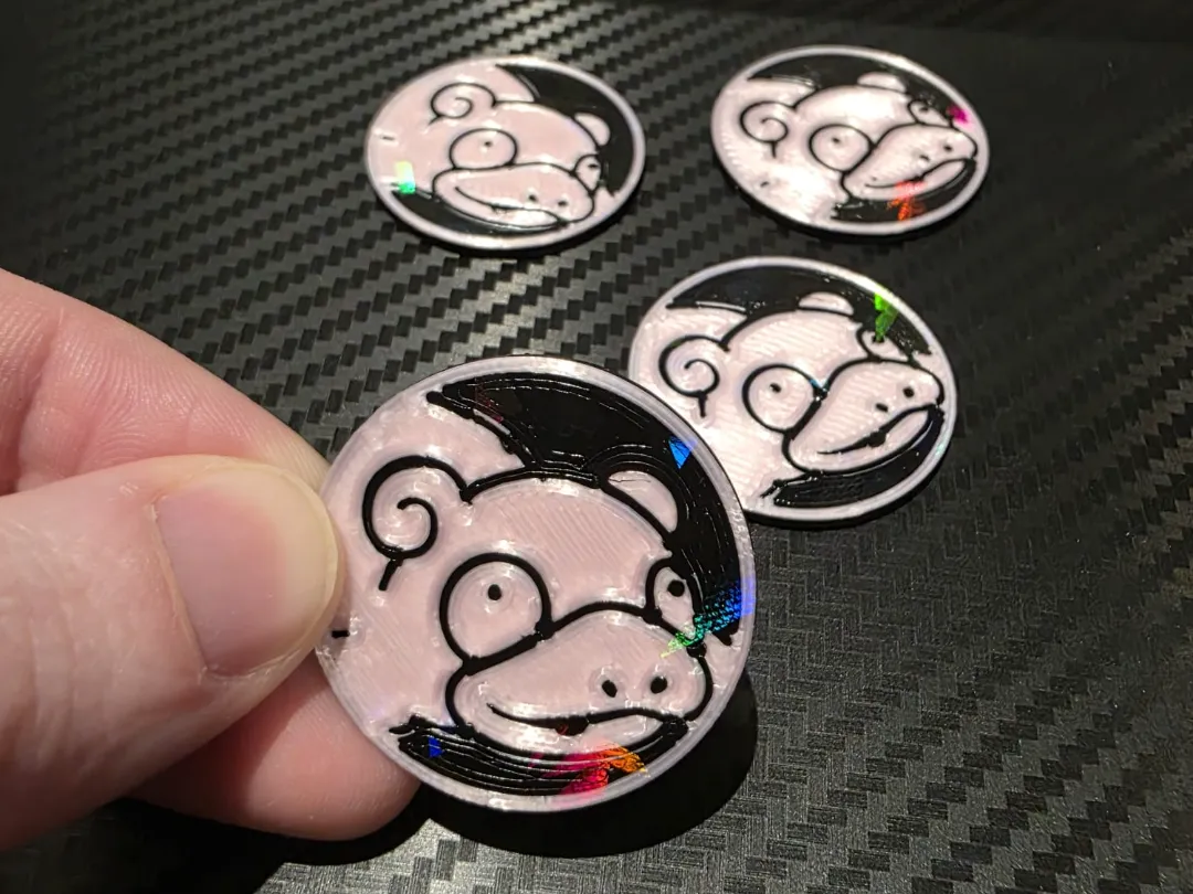 Slowpoke Coin - Pokemon TCG - Free 3D Print Model - MakerWorld