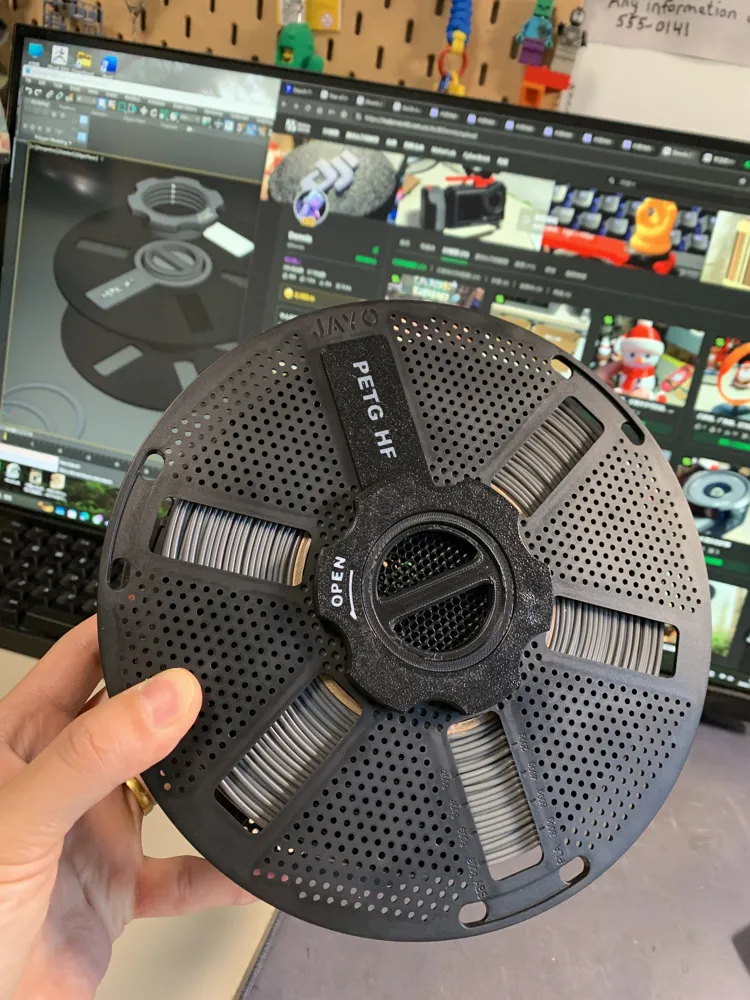 JAYO detachable spool_weighted drying tube - Free 3D Print Model ...