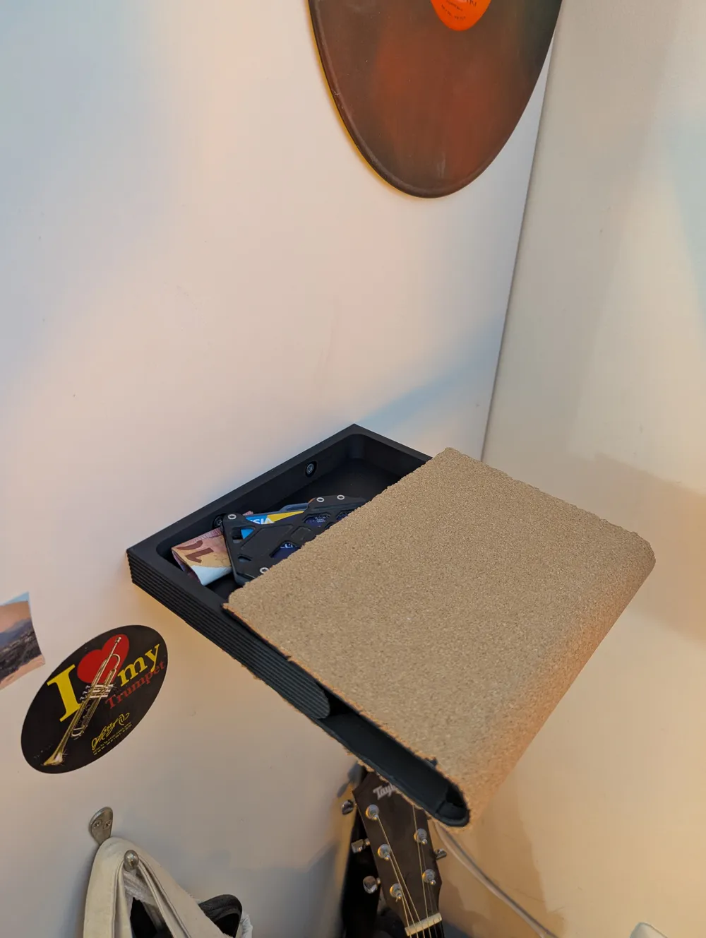 floating book shelf with hidden drawer - Free 3D Print Model - MakerWorld