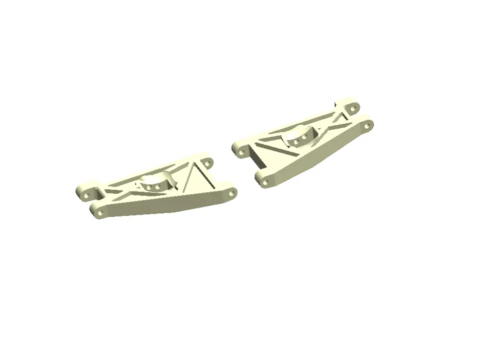 RC10 '89 Stealth Front Arms (added shock mount) - Free 3D Print Model ...