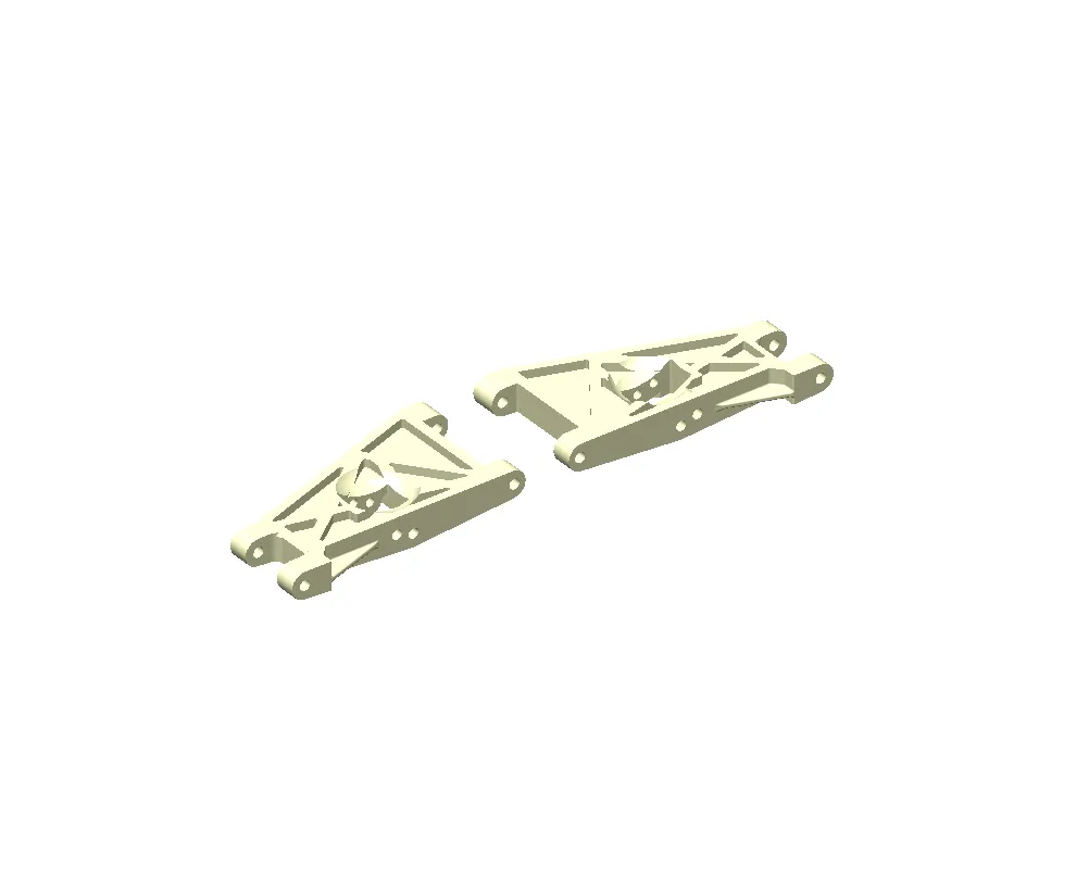 RC10 '89 Stealth Front Arms (added shock mount) - Free 3D Print Model ...