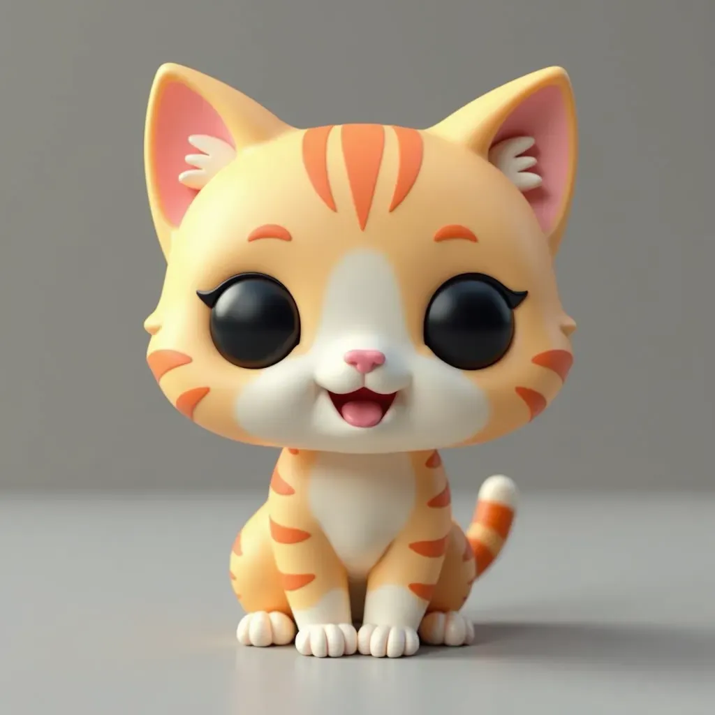 Cute little Cat Kitten Animal purrr purrrr - Free 3D Print Model ...