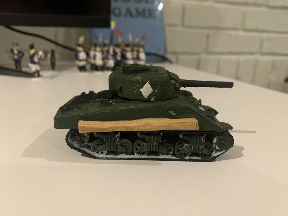 ww2 m4sherman tank - Free 3D Print Model - MakerWorld