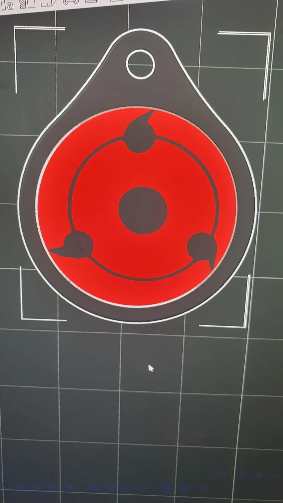 SHARINGAN SASUKE ETERNAL ROTATING KEYCHAIN - Free 3D Print Model ...