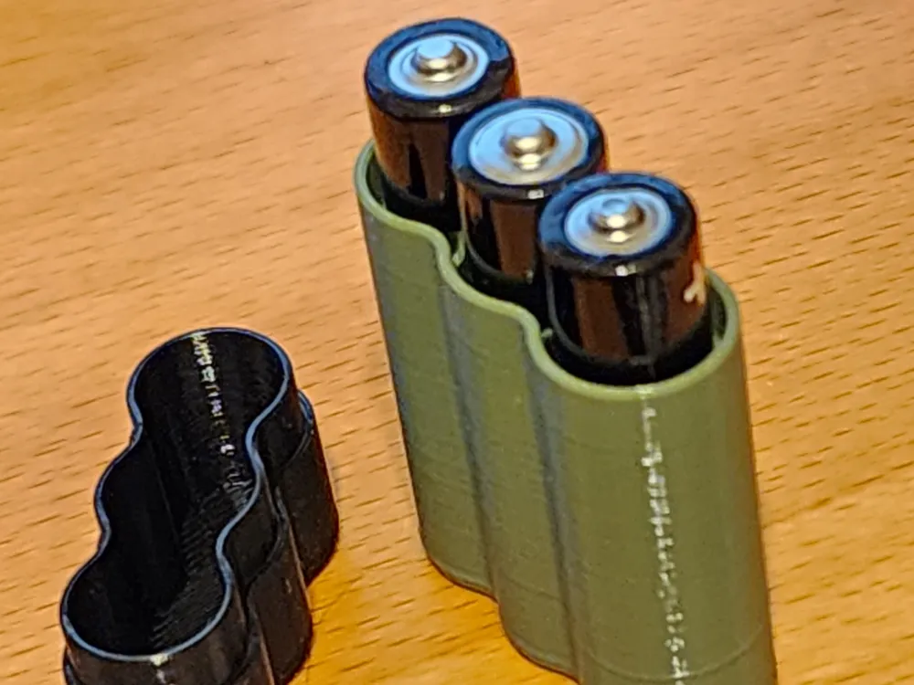 Pacote de armazenamento de baterias 3 x AAA - Modelo gratuito para ...