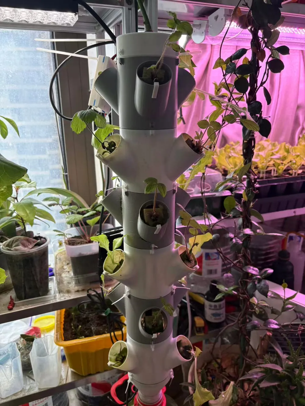 Torre hidropónica apta para cultivo en balcón - Modelo de impresión 3D ...