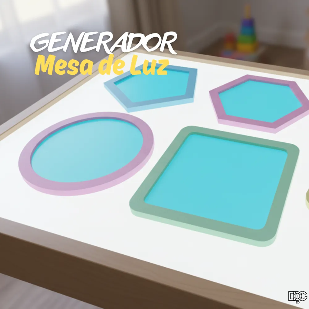 Light Table Shapes Generator - Free 3D Print Model - MakerWorld