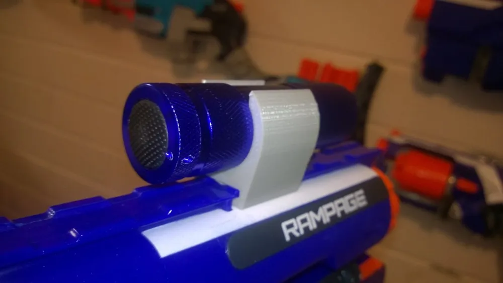 Nerf Rail Accessory, Light Holder - Free 3D Print Model - MakerWorld