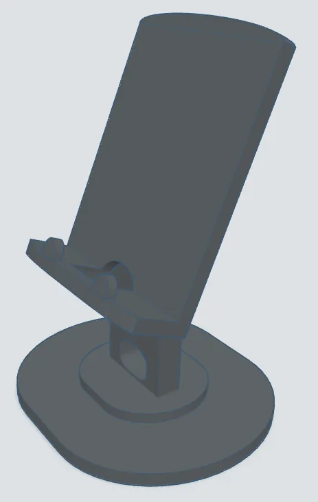 Smartphone stand with cable routing - Free 3D Print Model - MakerWorld