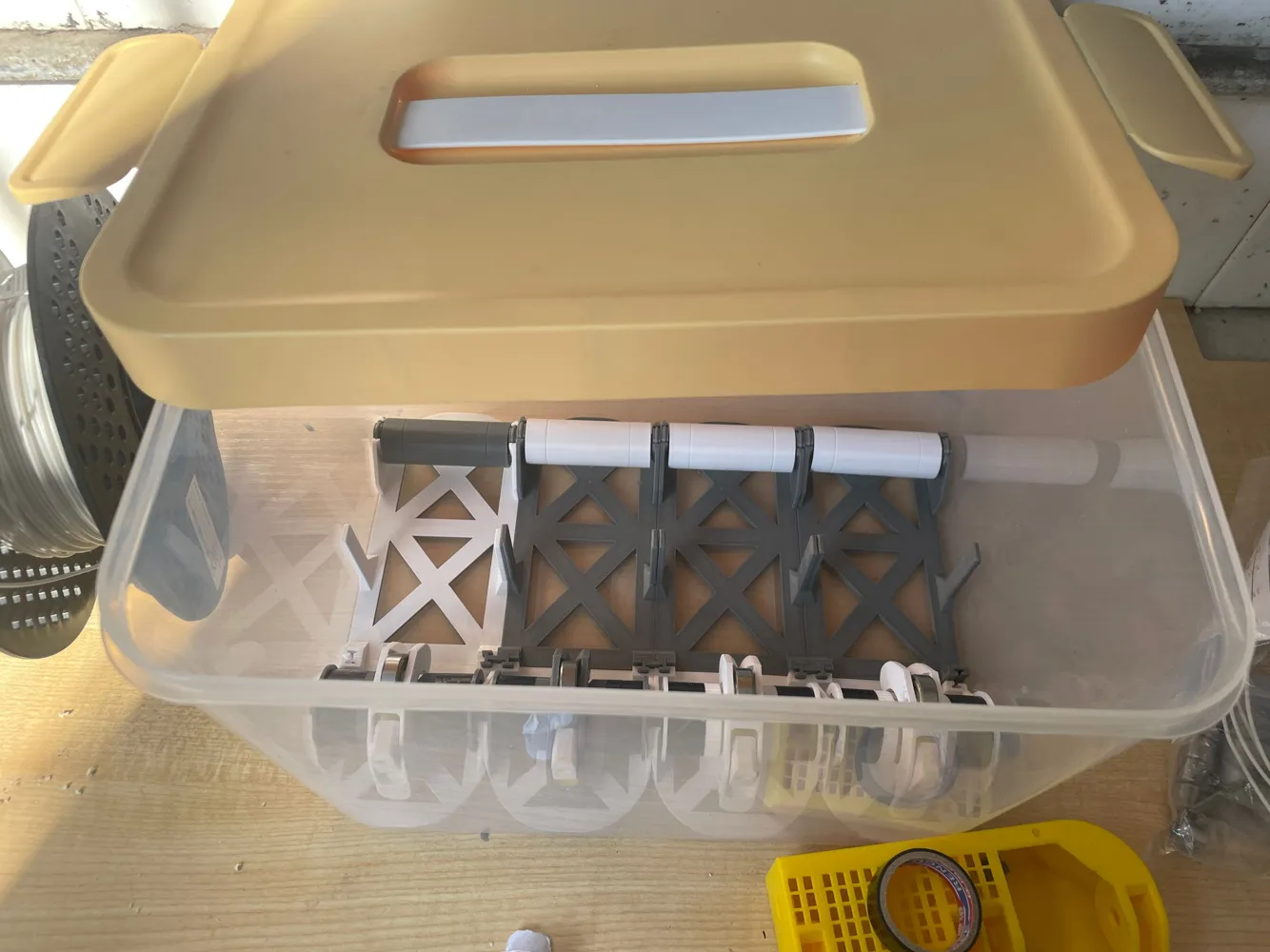 Support de réenroulement passif dédié pour boîte de filament Cube à 4 ...