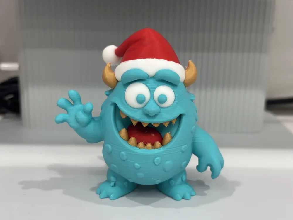 Super cute Q-version Christmas monster - Free 3D Print Model - MakerWorld