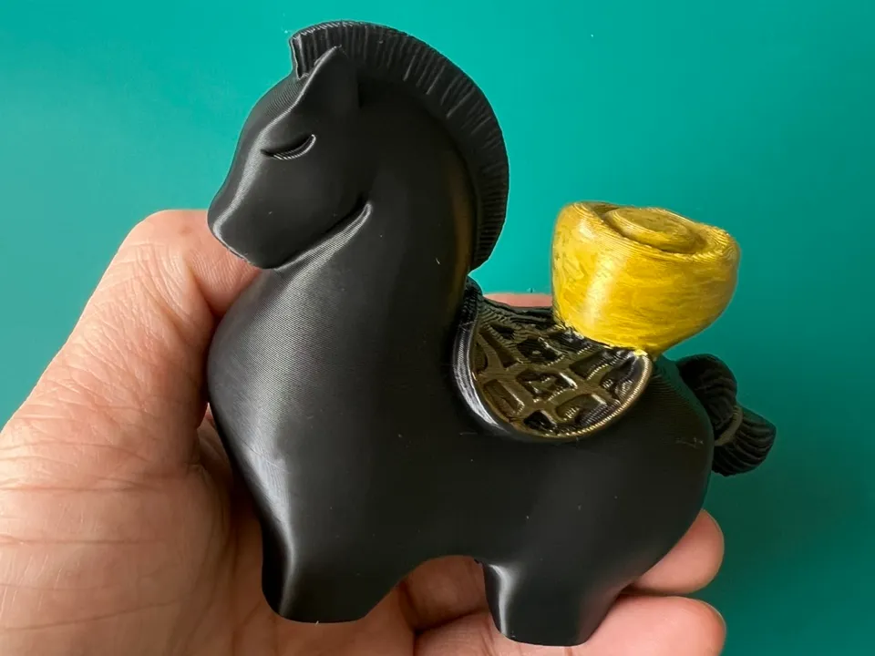 Adorno de caballo negro para la riqueza, adorno del Año del Caballo ...