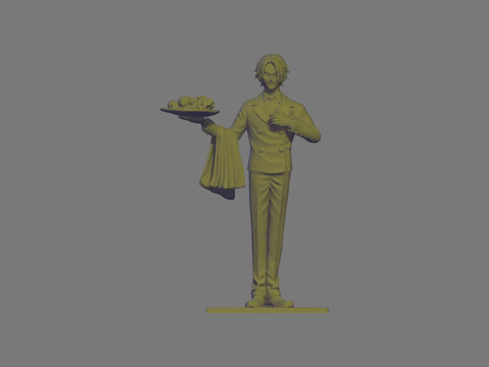 Sanji - The Black Leg - Kumamoto Statue Replica - Free 3D Print Model ...