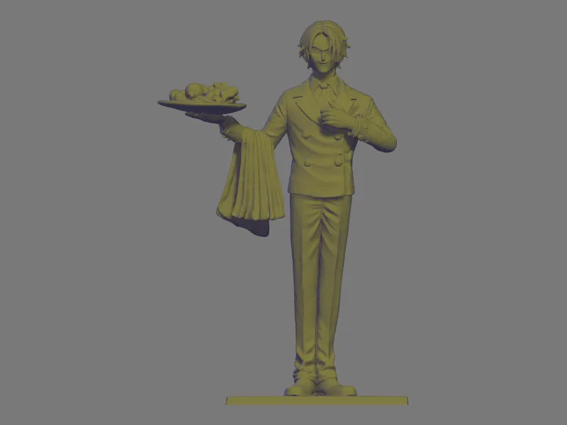 Sanji - The Black Leg - Kumamoto Statue Replica - Free 3D Print Model ...